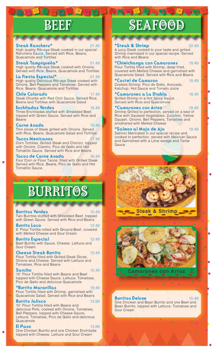 Menu – La Fiesta